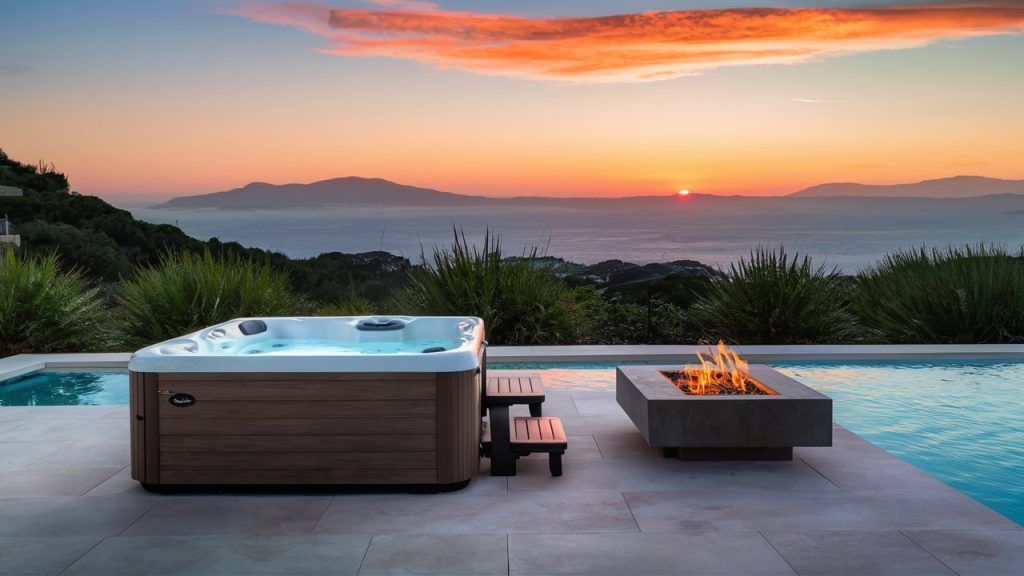 21 Amazing Hot Tub Fire Pit Combo Designs (for Inspiration)