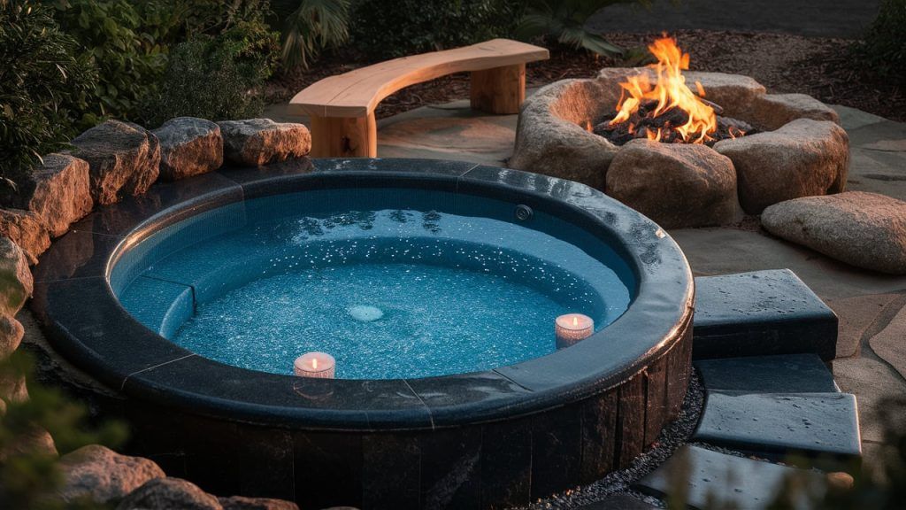 21 Amazing Hot Tub Fire Pit Combo Designs (for Inspiration)