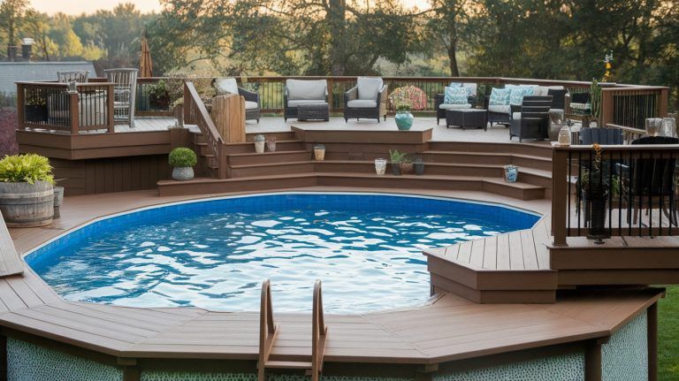 35 Above Ground Swimming Pool Deck Ideas for Your Space